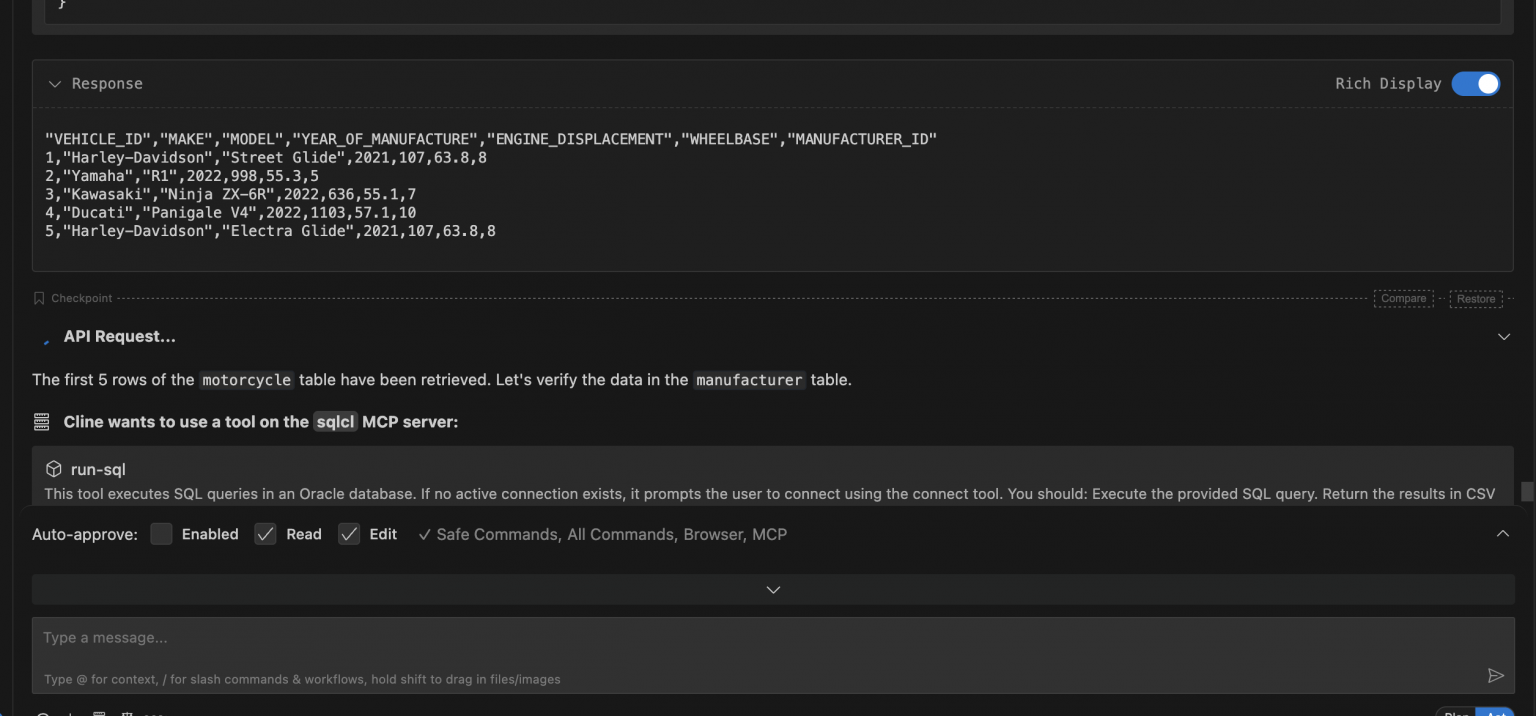 Prompt Engineering: Using the SQLcl MCP Server and your AI agent to ...