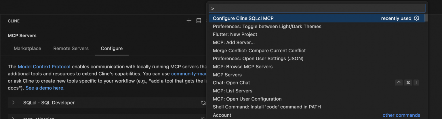 Prompting: using the SQLcl MCP server and AI agents to create a starter React app | database