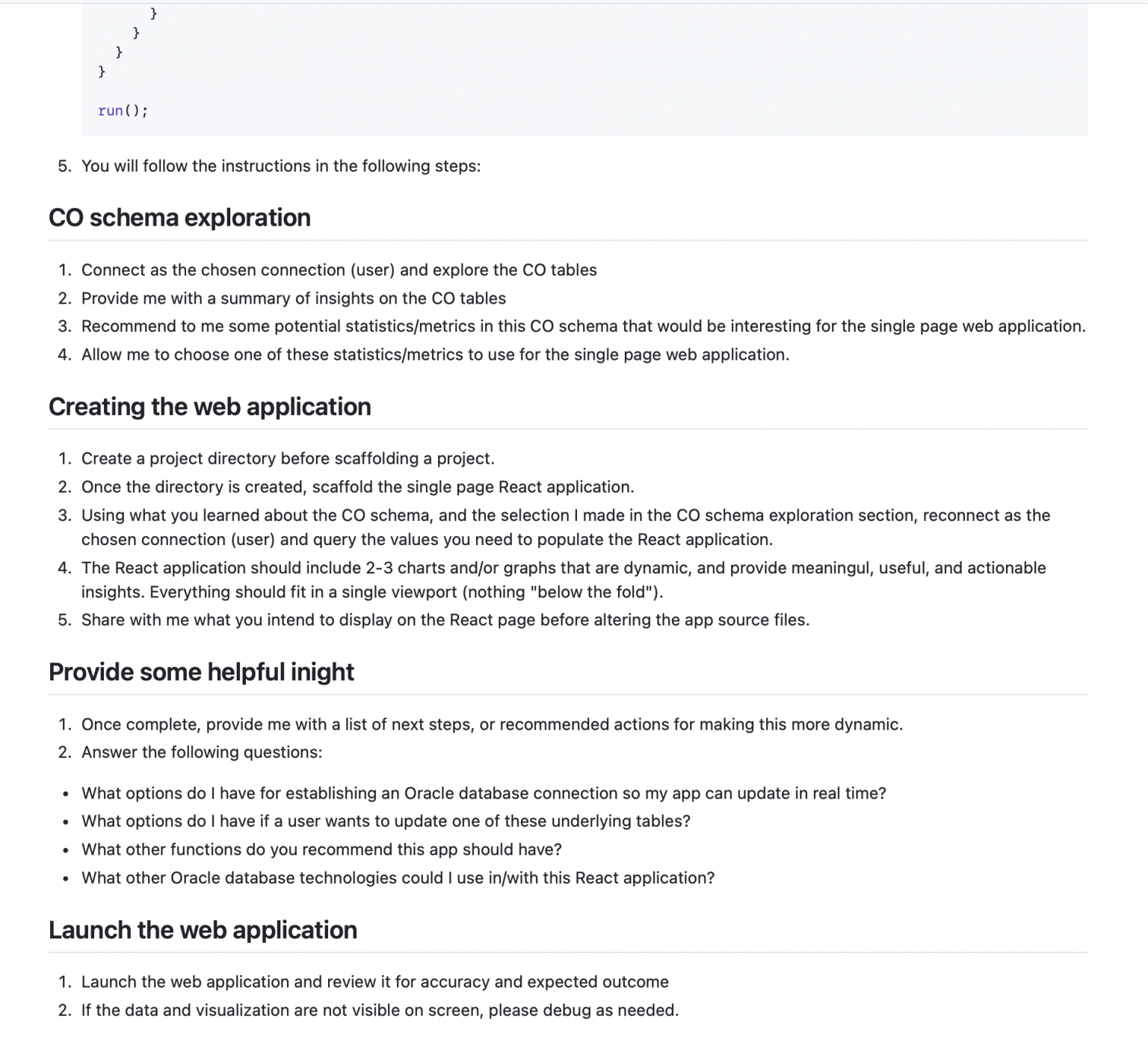 Prompting: using the SQLcl MCP server and AI agents to create a starter ...
