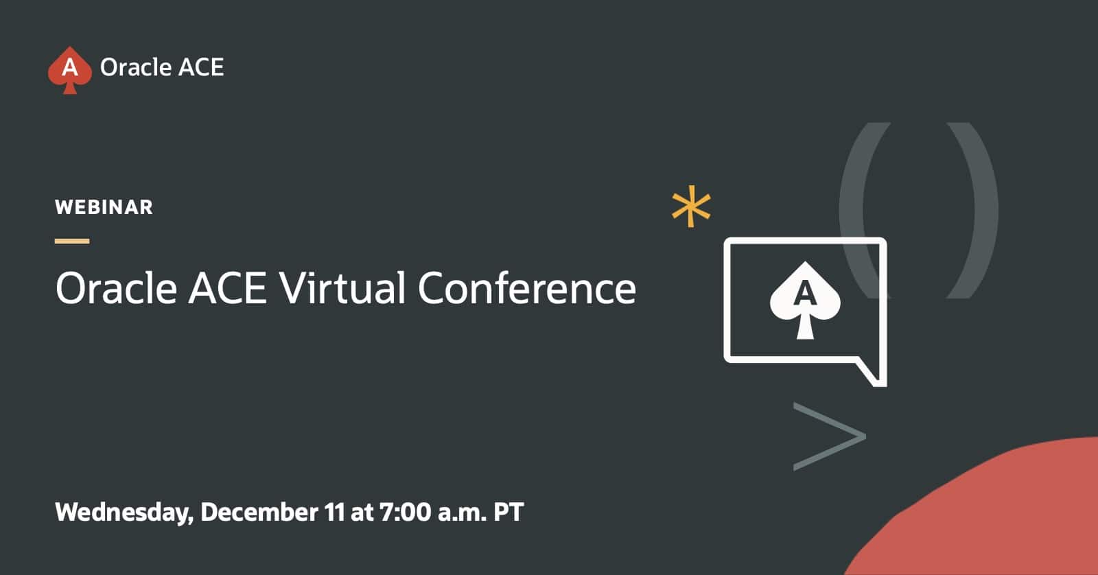 Join us for the first Oracle ACE Virtual Conference | developers