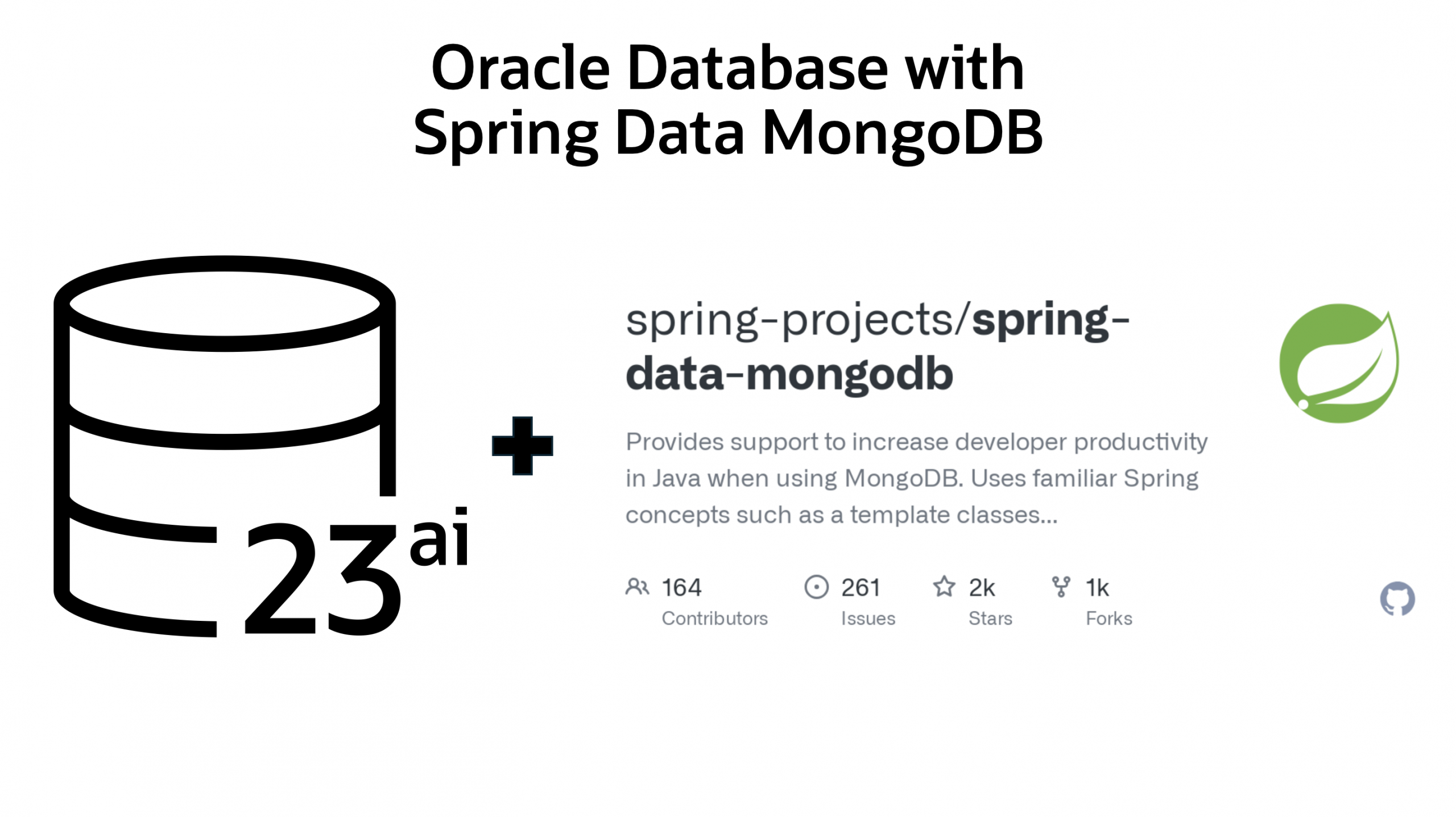 Using Spring Data MongoDB with Oracle Database’s MongoDB API | developers