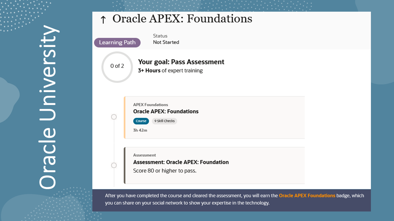 Now Available Oracle APEX Foundations Learning Path | ebs