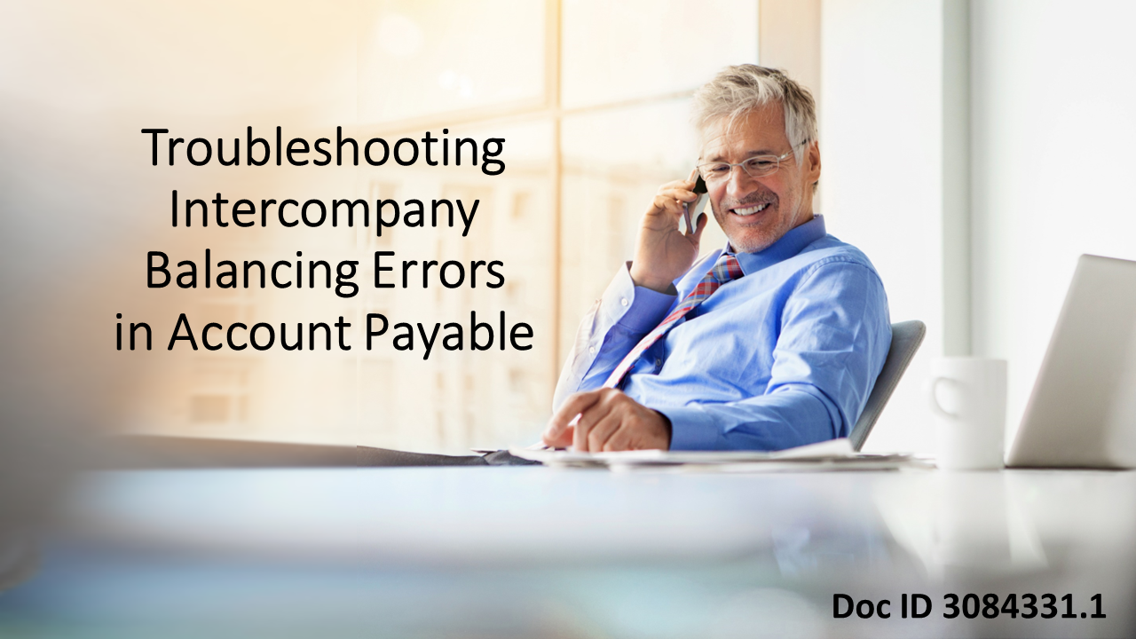 Resolving Intercompany Account Generation Errors During Accounting | ebs