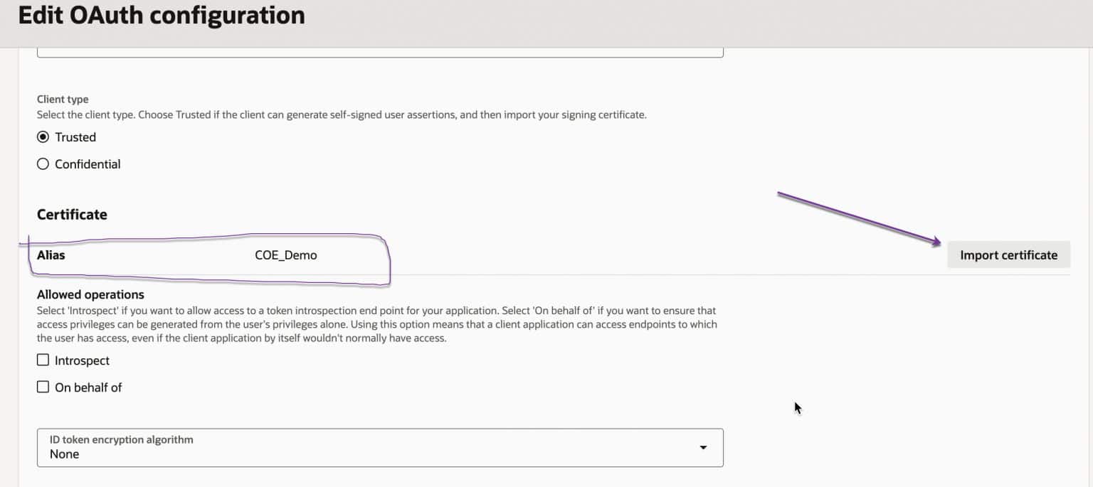 Configuring an OAuth Client App in Oracle Cloud Identity for Your ...
