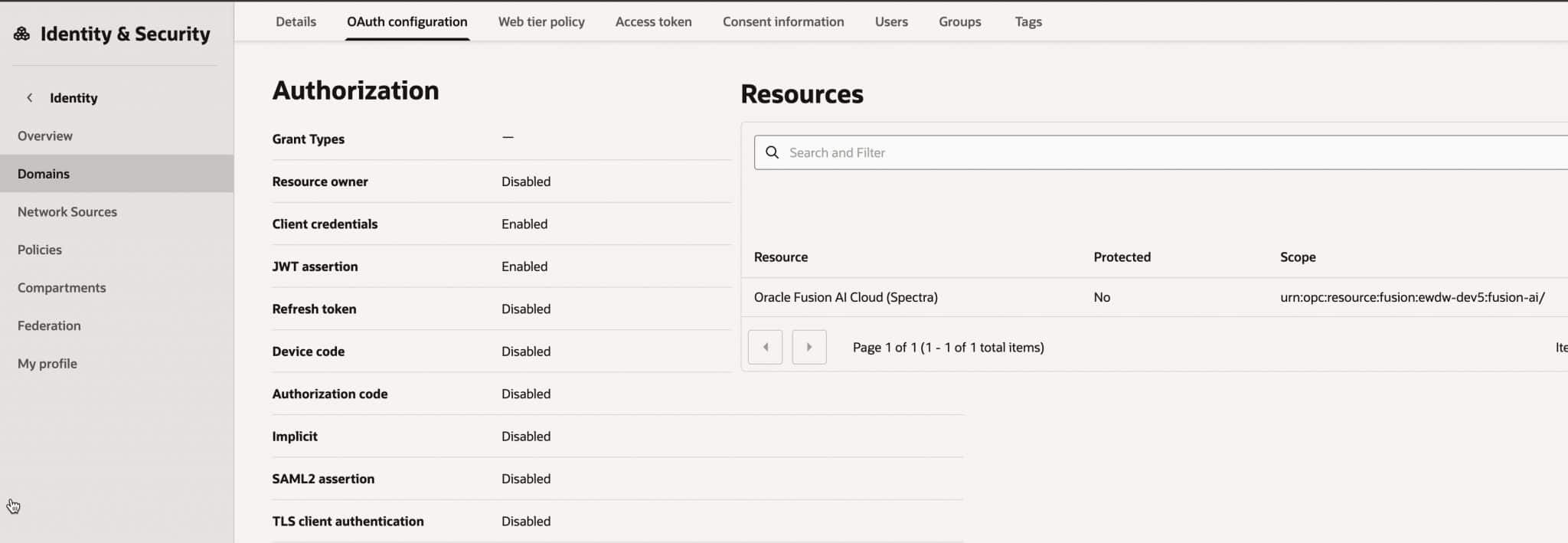 Configuring an OAuth Client App in Oracle Cloud Identity for Your ...