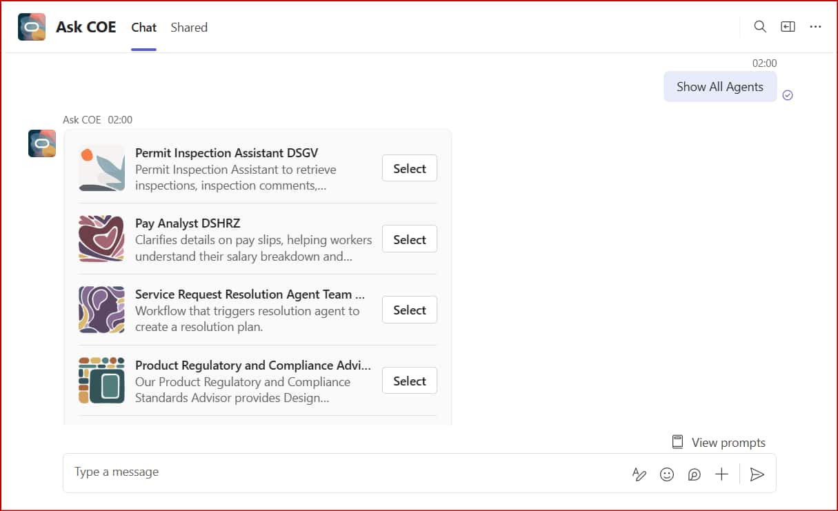 Microsoft Teams Integration with AI Agent Studio | fusioncoe