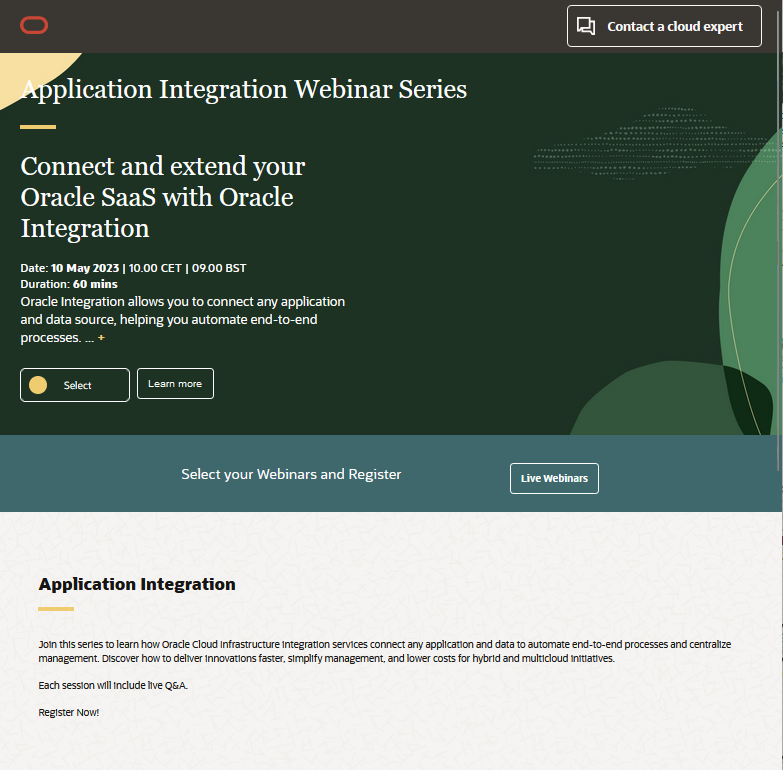 Connect and extend your Oracle CX with Oracle Integration – Webcast June 21st 2023 | integration