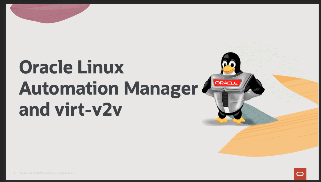 Automate Virtual Machine Migrations Using virt-v2v with Oracle Linux ...