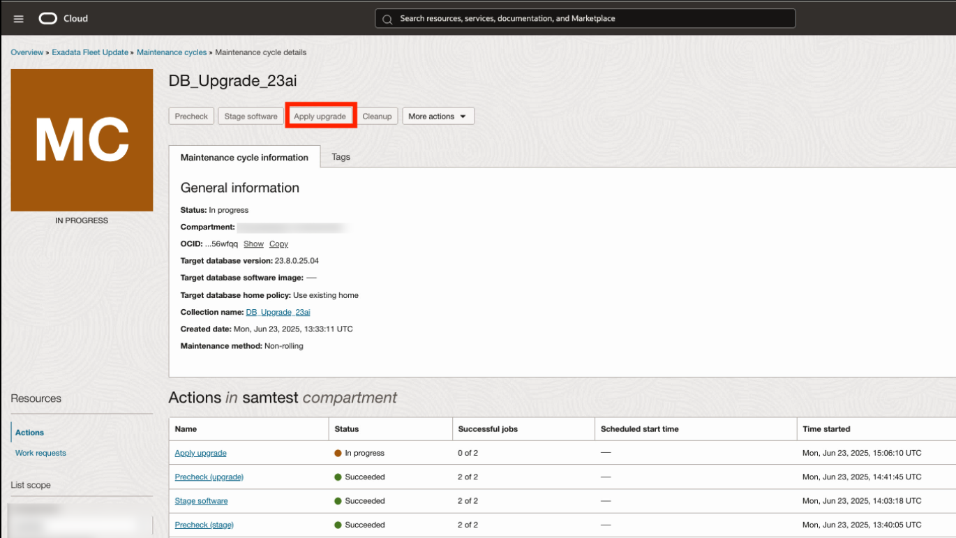 Exadata Fleet Update Now Supports Exadata Database Service Upgrades! | maa