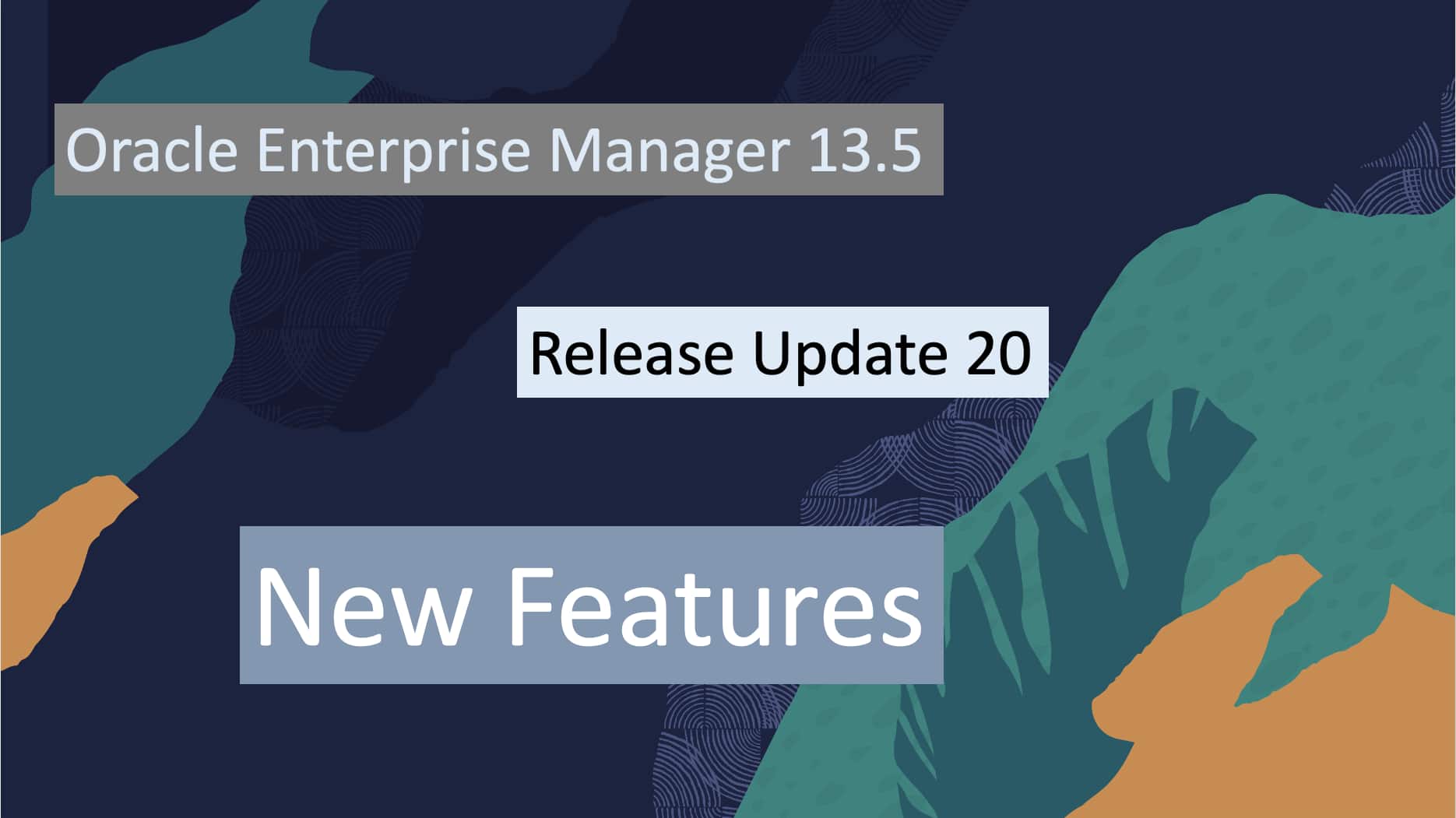 Oracle Enterprise Manager 13c Release 5 Update 20 (13.5.0.20) is now ...