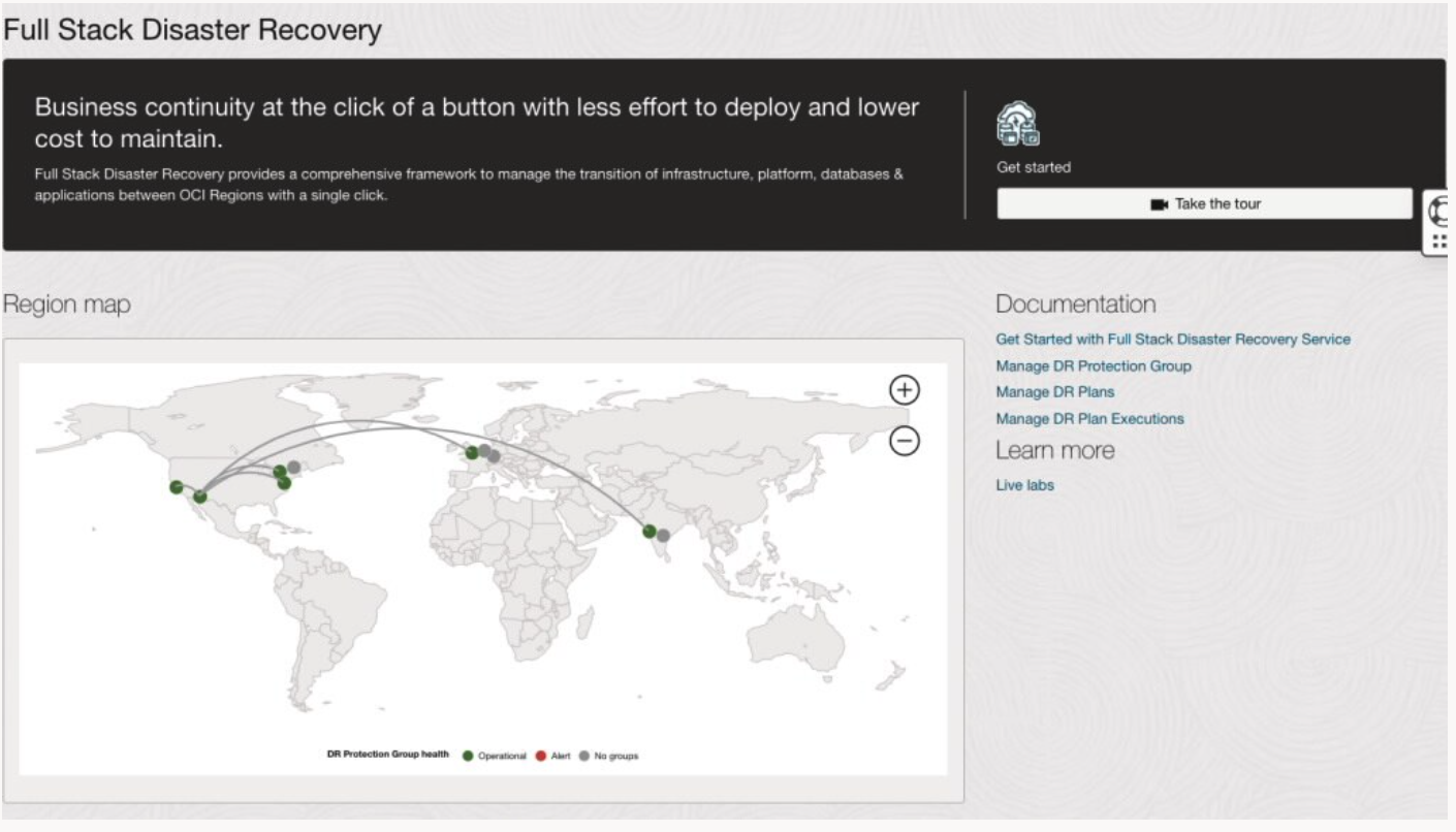 OCI Full Stack Disaster Recoveryのディザスタ・リカバリ保護グループ | oracle4engineer