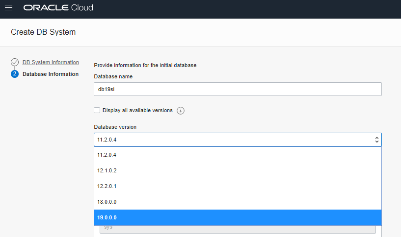 Oracle Cloud Infrastructure Database でOracle Database 19c が利用可能に ...