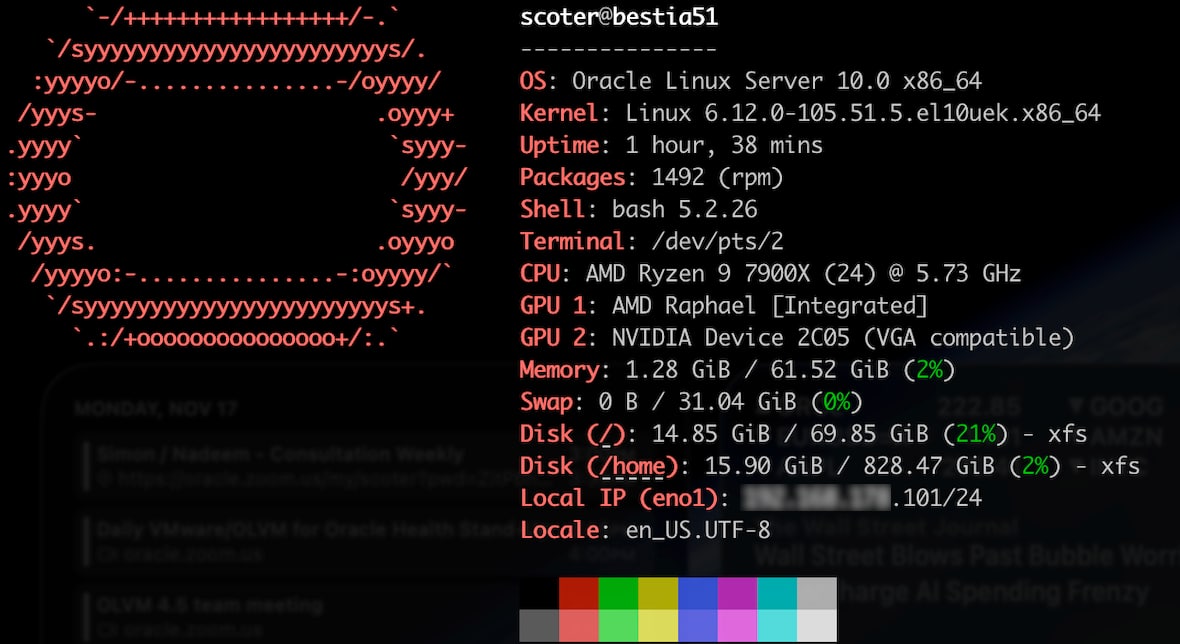 Oracle Linux 10 and AI – Start your engines | scoter